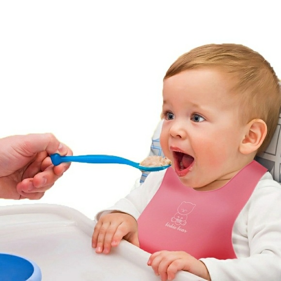 Binkie Baby | Accessories | Binkie Baby Silicone Baby Bibs Birkie Bear ...